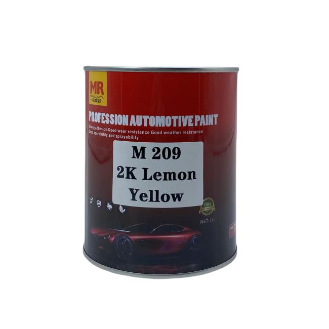 China Car Paints Trade 2K Lemon Yellow Color Spray Paint 7