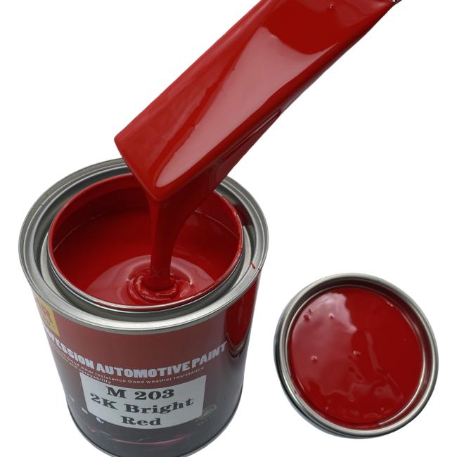 Automotive Paint Supplies Car 2K Bright Red Color Repair Paint Cars 4