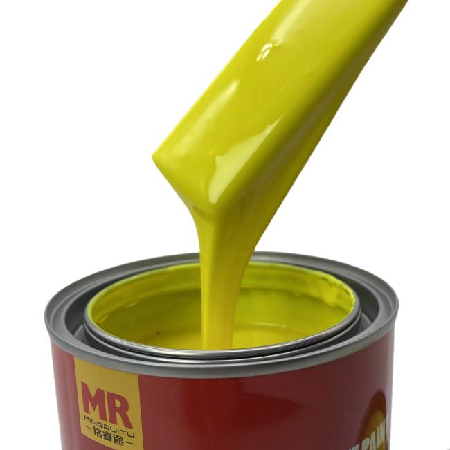Wholesale Spray Paint 2K Yellow Free Samples Acrylic Paint Car Spray Painting 4