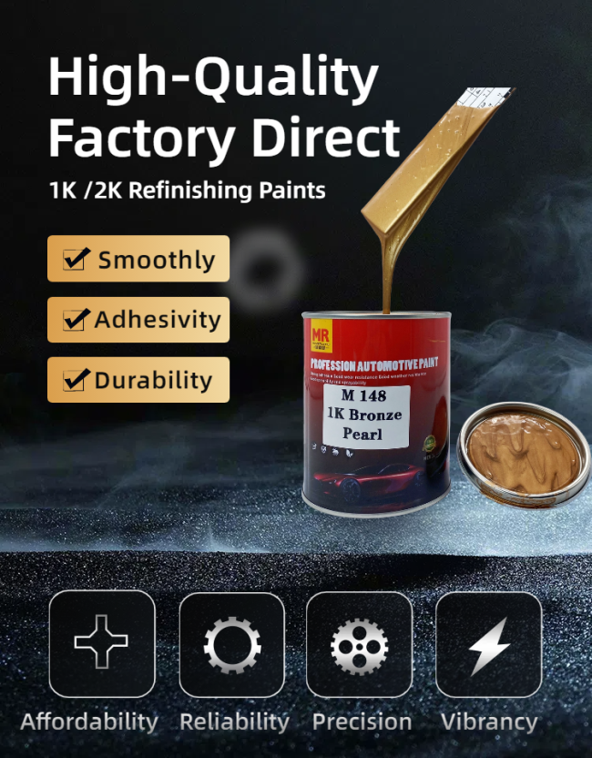 Car Paint Suppliers Mr Car Paint 1K Purple Blue Solid Car Paint 8