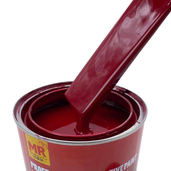 China Automotive Paints MR Brand 1K Transparent Red Car Paint Colors 5