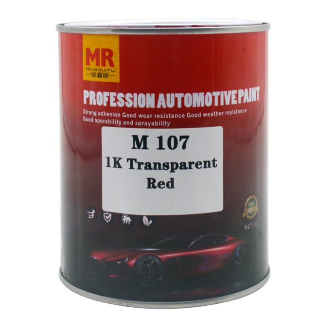 China Automotive Paints MR Brand 1K Transparent Red Car Paint Colors 8