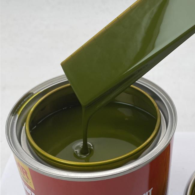 Olive Green 1K Metallic Car Paint Mustard Strong Weather Resistance Auto Car Paint 5
