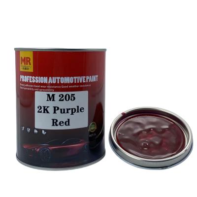 China M205 Purple Red 2K Car Paint Products  2K Auto Spray Paint 1L/4L/20L Package for sale