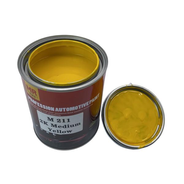 Quality M211 Mud Yellow 2K Car Paint Automotive Refinish Coatings OEM ODM for sale