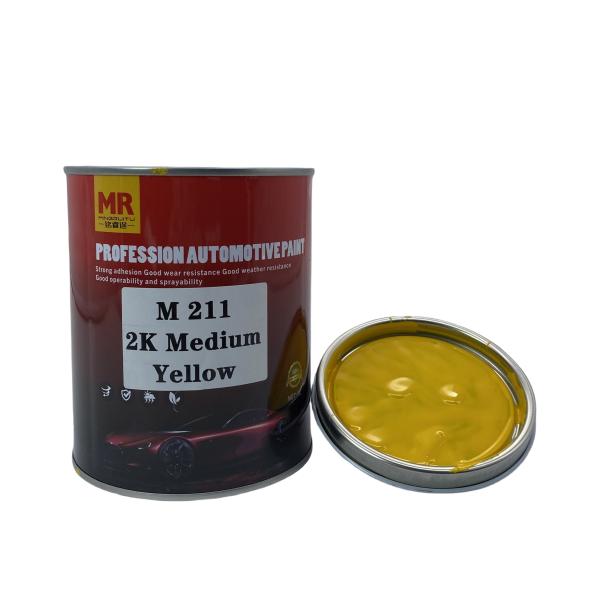 Quality M211 Mud Yellow 2K Car Paint Automotive Refinish Coatings OEM ODM for sale