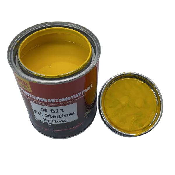 Quality M211 Mud Yellow 2K Car Paint Automotive Refinish Coatings OEM ODM for sale