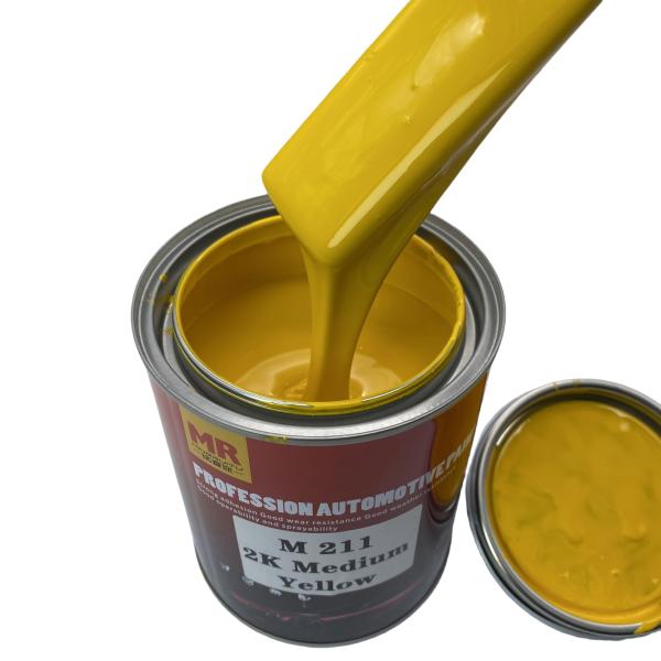 Quality M211 Mud Yellow 2K Car Paint Automotive Refinish Coatings OEM ODM for sale