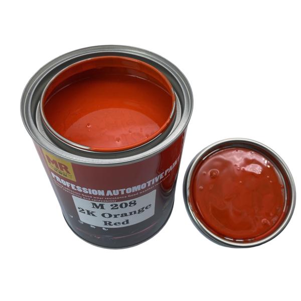 Quality M208 Orange Red Car Paint 2K Auto Paint For Metal Strong Weather Resistance for sale