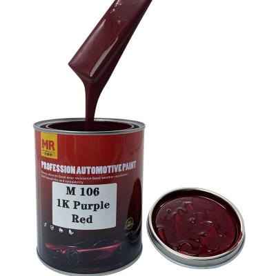 Cina M106 Vernice per auto 1K viola rossa MR Marchi Vernice per spray per auto 1K Personalizzabile in vendita