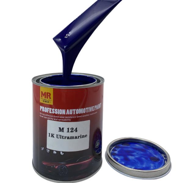 Quality M124 1K Ultramarine Car Paint Good Adhesion Matte Black Car Paint for sale