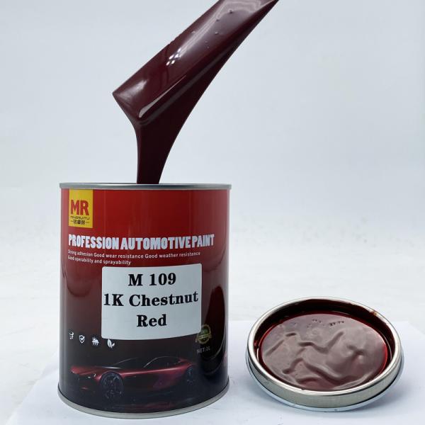 Quality M109 Chestnut Red 1K Car Paint Customized Acrylic Resin Car Colour Paint for sale