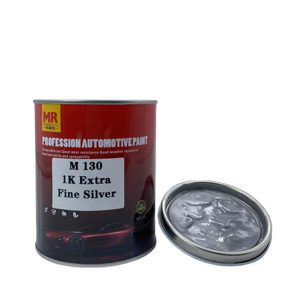 Quality M130 1K Extra Fine Silver Auto Paint Car Refinish Paints Weather Resistance for sale