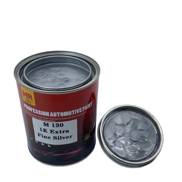 Quality M130 1K Extra Fine Silver Auto Paint Car Refinish Paints Weather Resistance for sale