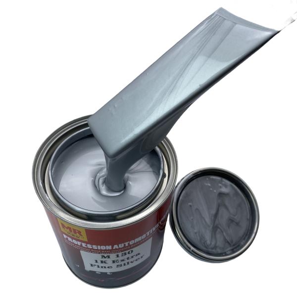 Quality M130 1K Extra Fine Silver Auto Paint Car Refinish Paints Weather Resistance for sale