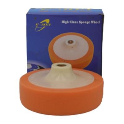 China Round Foam 6 Inch Car Buffing Sponge Car Polisher Sponge 50 Grit for sale