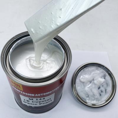 China M144 1K Cristallo Bianco Perla Automotive Basecoat Tono Caldo Perla Bianco con Alto Brillante for sale