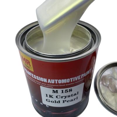 Cina M158 1K Cristallo Oro Perla Auto Basecoat Luminosa Finitura d'oro riflettente in vendita