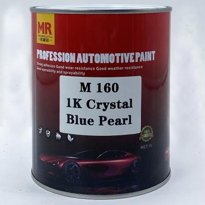 Cina M160 1K Cristallo Blu Perla Auto Basecoat Radiante Acquatico Blu Finish in vendita