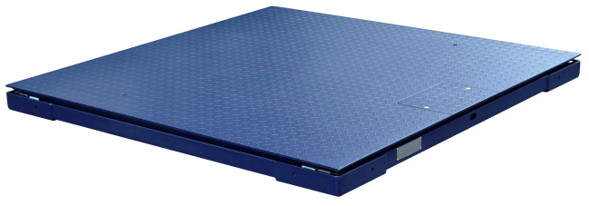 Blue color checkered plate of Digital Platform Scale