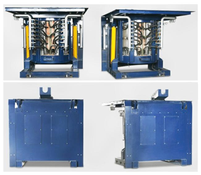 1t Iron Scrap Copper Cast Iron Steel Melting Coreless Electromagnetic Induction Furnace