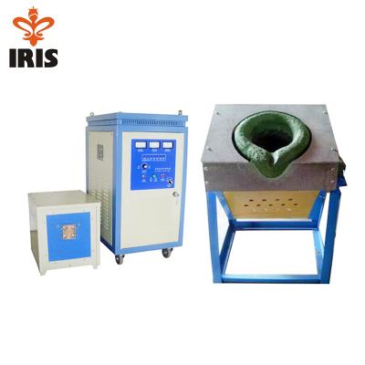 Cina macchina di fusione d'ottone per media frequenza del rottame del forno ad induzione 50kg in vendita