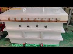 Equipamento eletrolítico de cobre