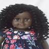 China Frida cute curly hair girl doll for vinyl doll for sale