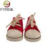 China Frida new trend mini red canvas doll shoes for 18 inch vinyl doll for sale