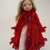 China Frida cute red long sleeve one-piece dress in doll accessories for sale
