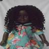 China Frida green floral skirt for african vinyl girl doll clothes for sale
