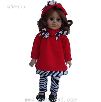 China Frida Red skirt 18 inch American girl doll for sale