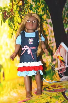 China Cake Doll Dress 18 Inch Doll Clothes Suitable for American Girl Dolls for sale