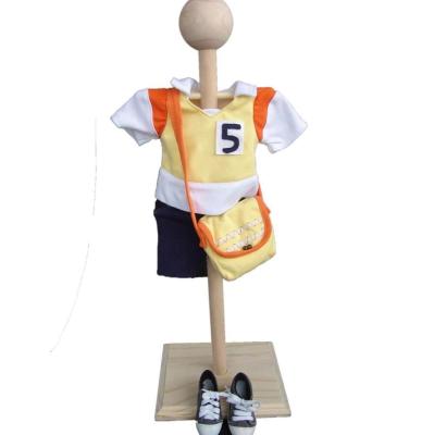 China making latest sport clothes sets cotton yellow white clothes blythe doll clothes 18 inch for sale