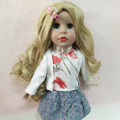 China custom lifelike vinyl dolls educational american girl doll 18 inch vinyl young girl doll for sale