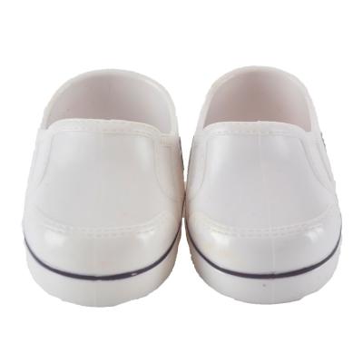 China 18 inch American girl doll accessory, white plastic shoes bjd doll shoes for sale