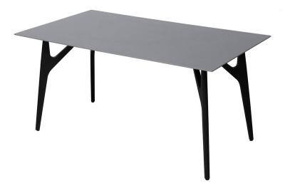 Κίνα 1500*850mm Κεραμικό υλικό τραπεζάκι με σταθερό τύπο μαύρο ειδικό μεταλλικό πόδι προς πώληση