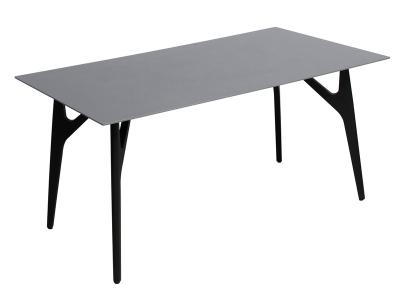 Κίνα 1500*850mm Κεραμικό υλικό τραπεζάκι με σταθερό τύπο μαύρο ειδικό μεταλλικό πόδι προς πώληση