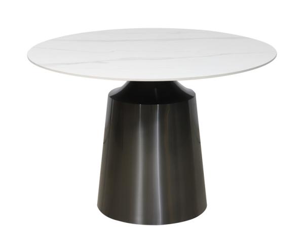 Quality Fire Resistant Modern Round Dining Table Easy Cleaning With Customizable Size for sale