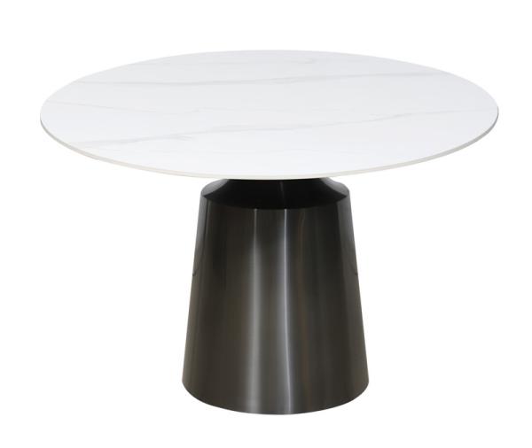 Quality Fire Resistant Modern Round Dining Table Easy Cleaning With Customizable Size for sale
