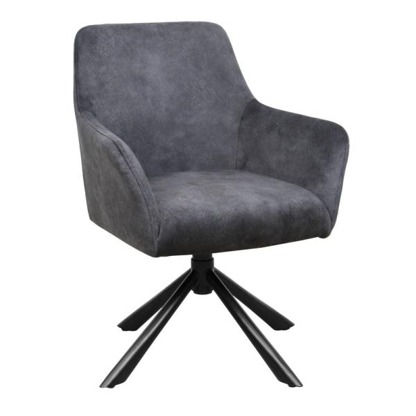 Quality Grey Modern Swivel Chair Dining Room Furniture With Customizable Size for sale