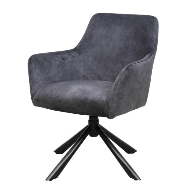 Quality Grey Modern Swivel Chair Dining Room Furniture With Customizable Size for sale