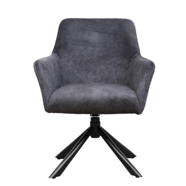 Quality Grey Modern Swivel Chair Dining Room Furniture With Customizable Size for sale