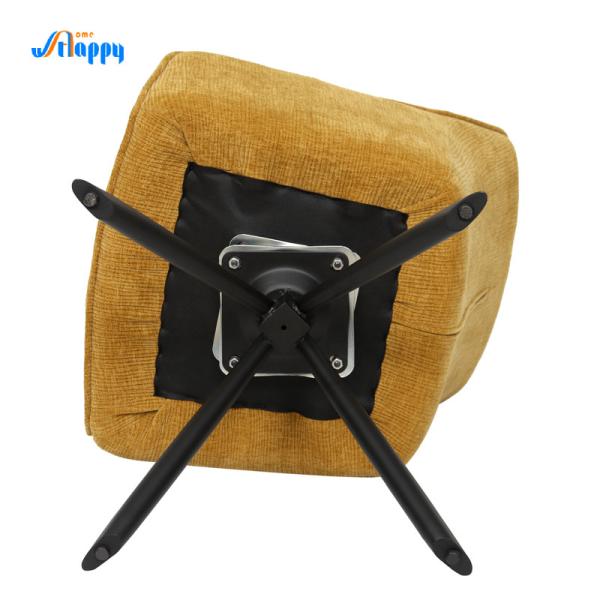 Quality Upholstered Modern Swivel Dining Chairs Long Lasting With Low Back Dc-7536 for sale