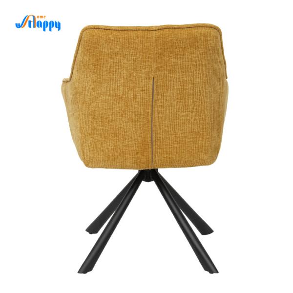 Quality Upholstered Modern Swivel Dining Chairs Long Lasting With Low Back Dc-7536 for sale