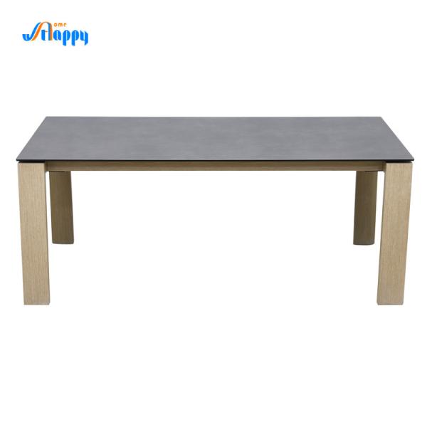 Quality 900mm Width Ceramic Top Dining Table DT-1009-180 For Restaurants Use for sale