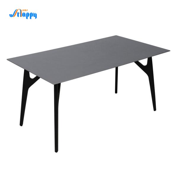 Quality 1500mm length Ceramic Top Dining Table Long Lasting With RTA Design DT-988 for sale