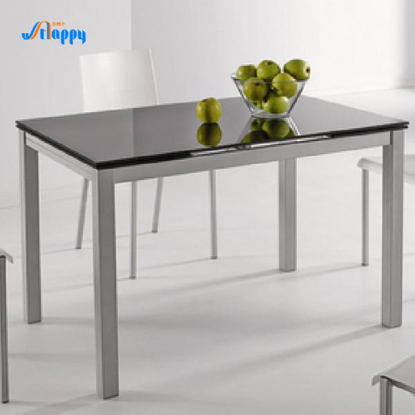 Quality Easy To Clean Glass Top Dining Table RTA Type Furniture With 170cm Length DT-914 for sale