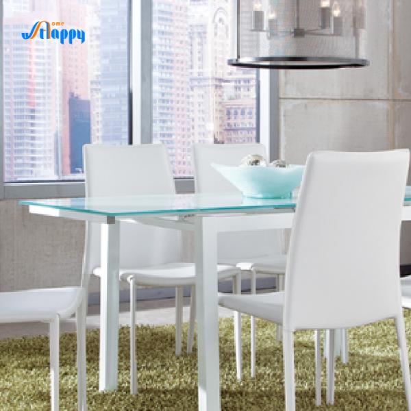 Quality Easy To Clean Glass Top Dining Table RTA Type Furniture With 170cm Length DT-914 for sale