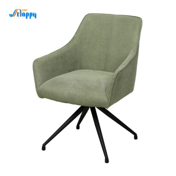 Quality Modern Upholstered Leather Dining Room Chairs Armless With Metal Legs Dc-7522 for sale